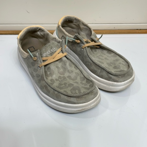 Hey Dude | Shoes | Hey Dude Womens Wendy Rise Leopard Azure Size 8 ...